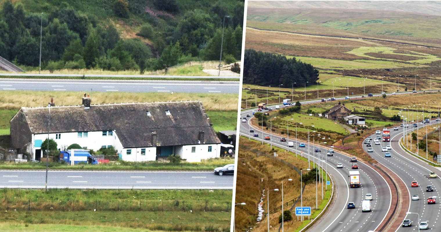 The real story behind the famous house sandwiched by the M62 - The Manc