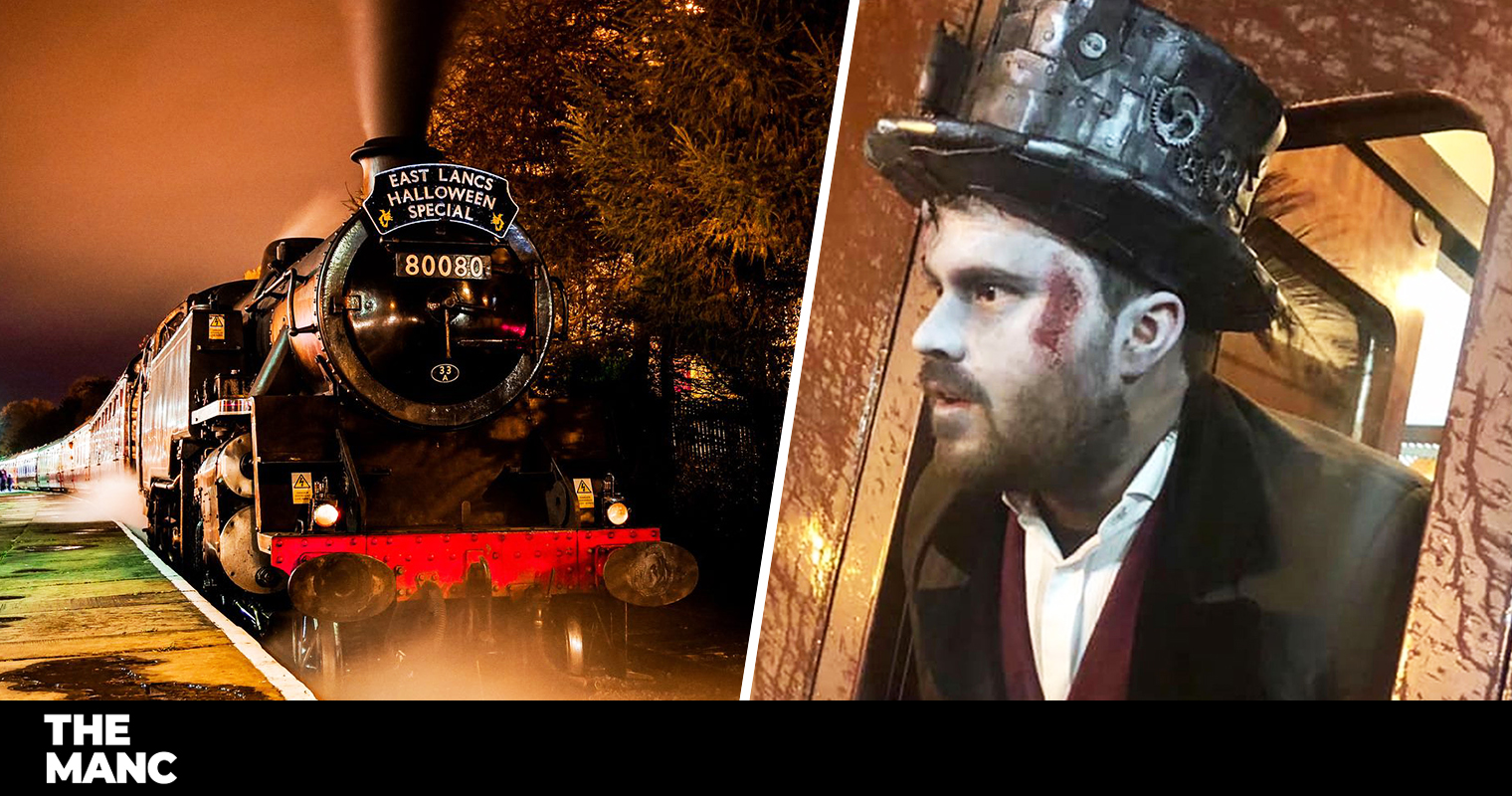 You can ride a spooky steam train through Greater Manchester this Halloween