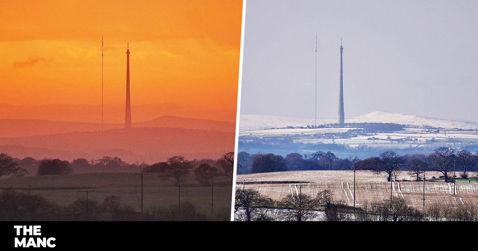 The country walk that passes Emley Moor, a tower taller than The Shard