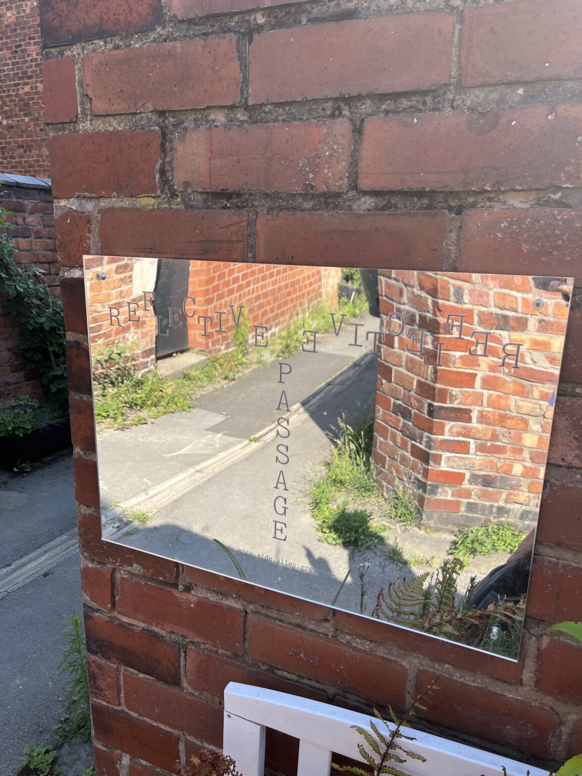 Neglected Moss Side ginnel transformed into leafy art gallery