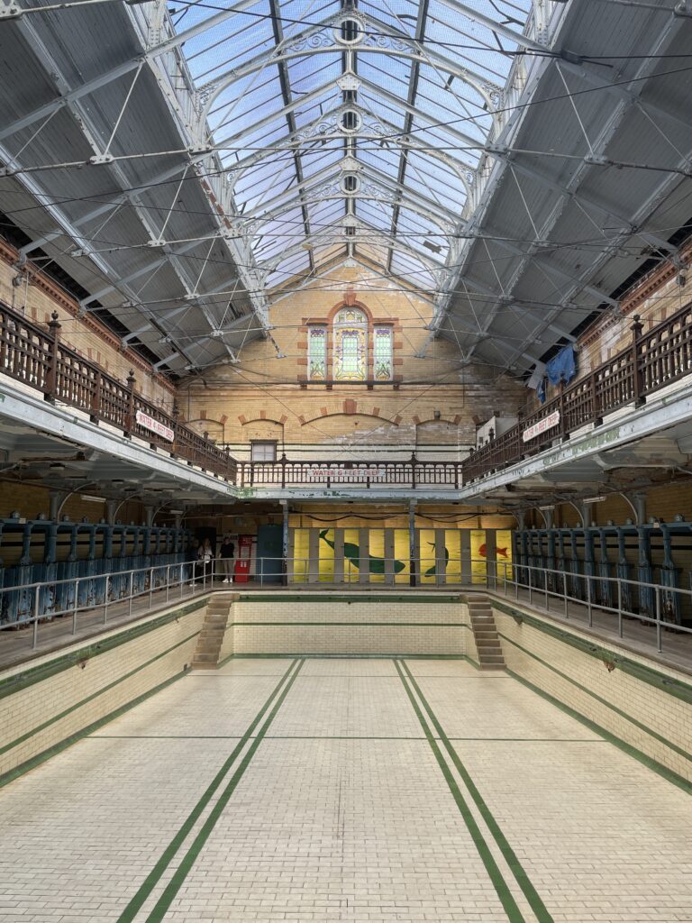 Victoria Baths turned into swimming pool for the first time in years