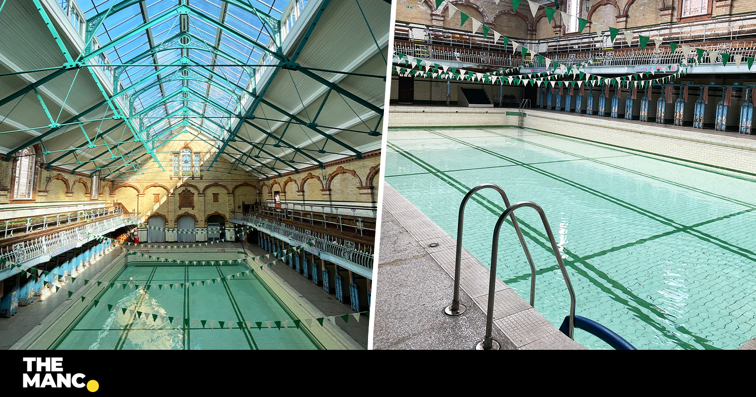 Victoria Baths turned into swimming pool for the first time in years