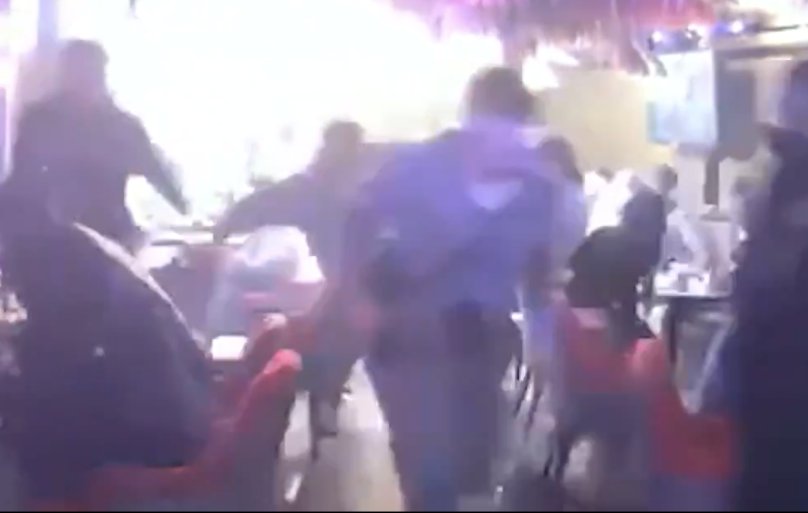Terrifying video shows decorations catching fire in Manchester bar