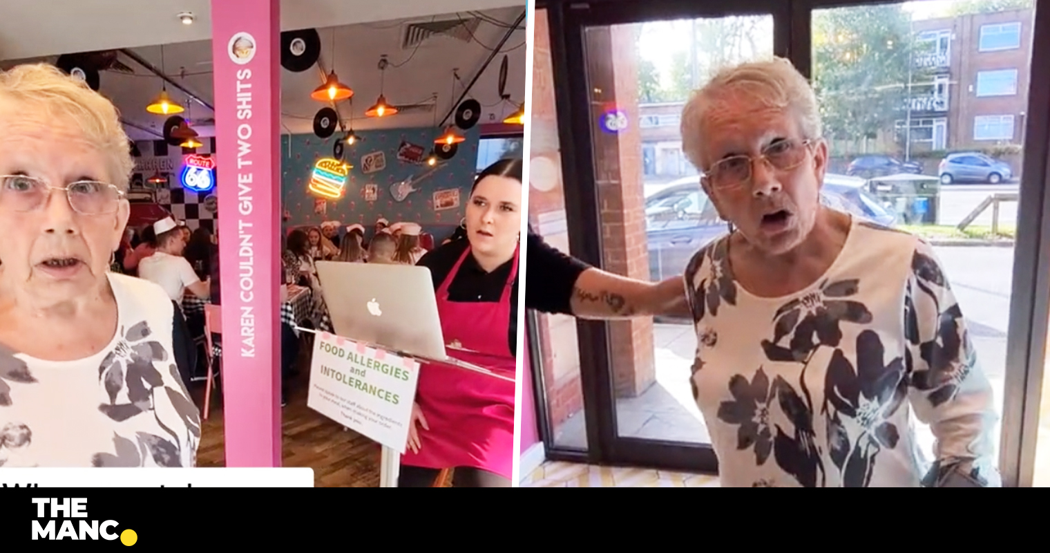 Manchester pensioner gives Karen's Diner staff a stern telling-off