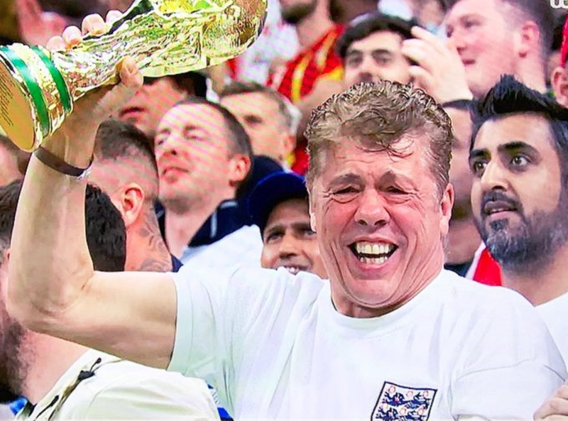 People are tracing the viral England fan back through time and his face ...