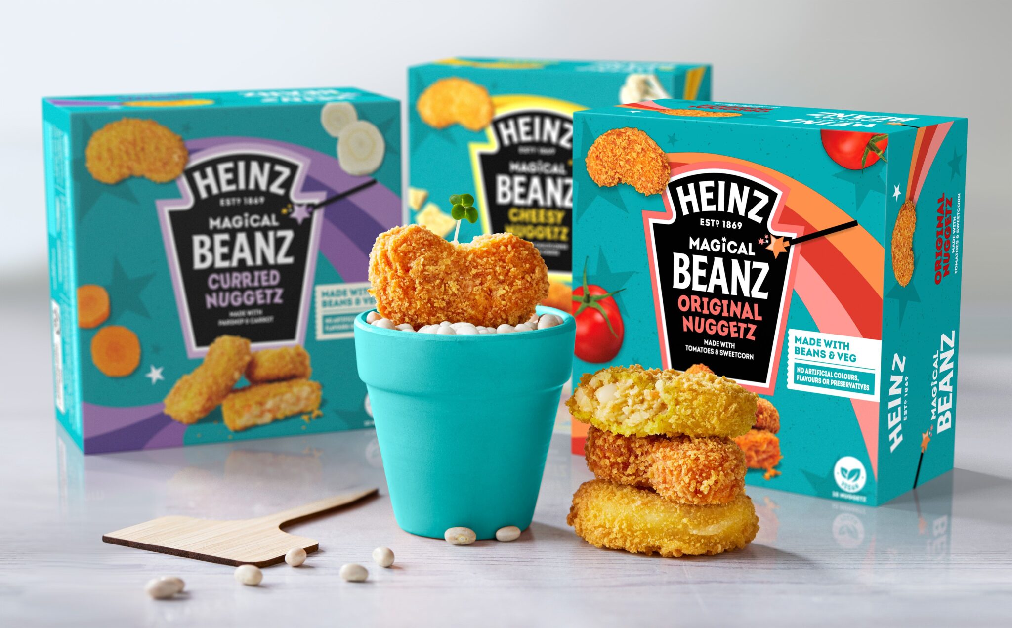 Heinz launches new range of nuggets filled with baked beans and vegetables Heinz launches new range of nuggets filled with baked beans and vegetables
