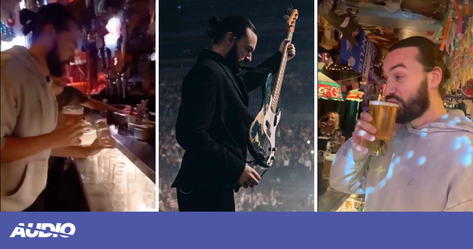 Watch Ross from The 1975 pull a few pints at Bunny Jackson's after sold ...