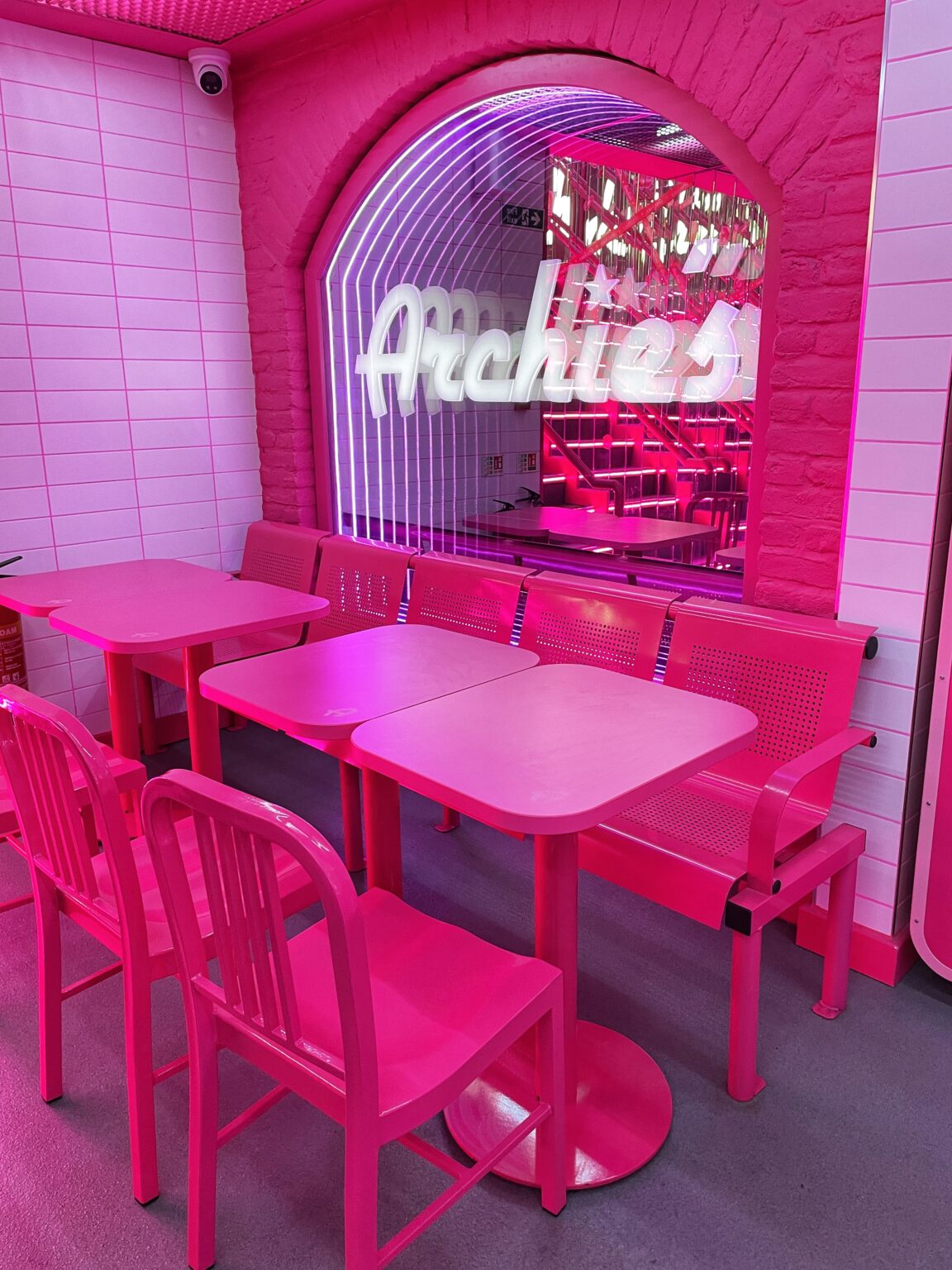 Archie's Manchester unveils pink train carriage at original burger bar