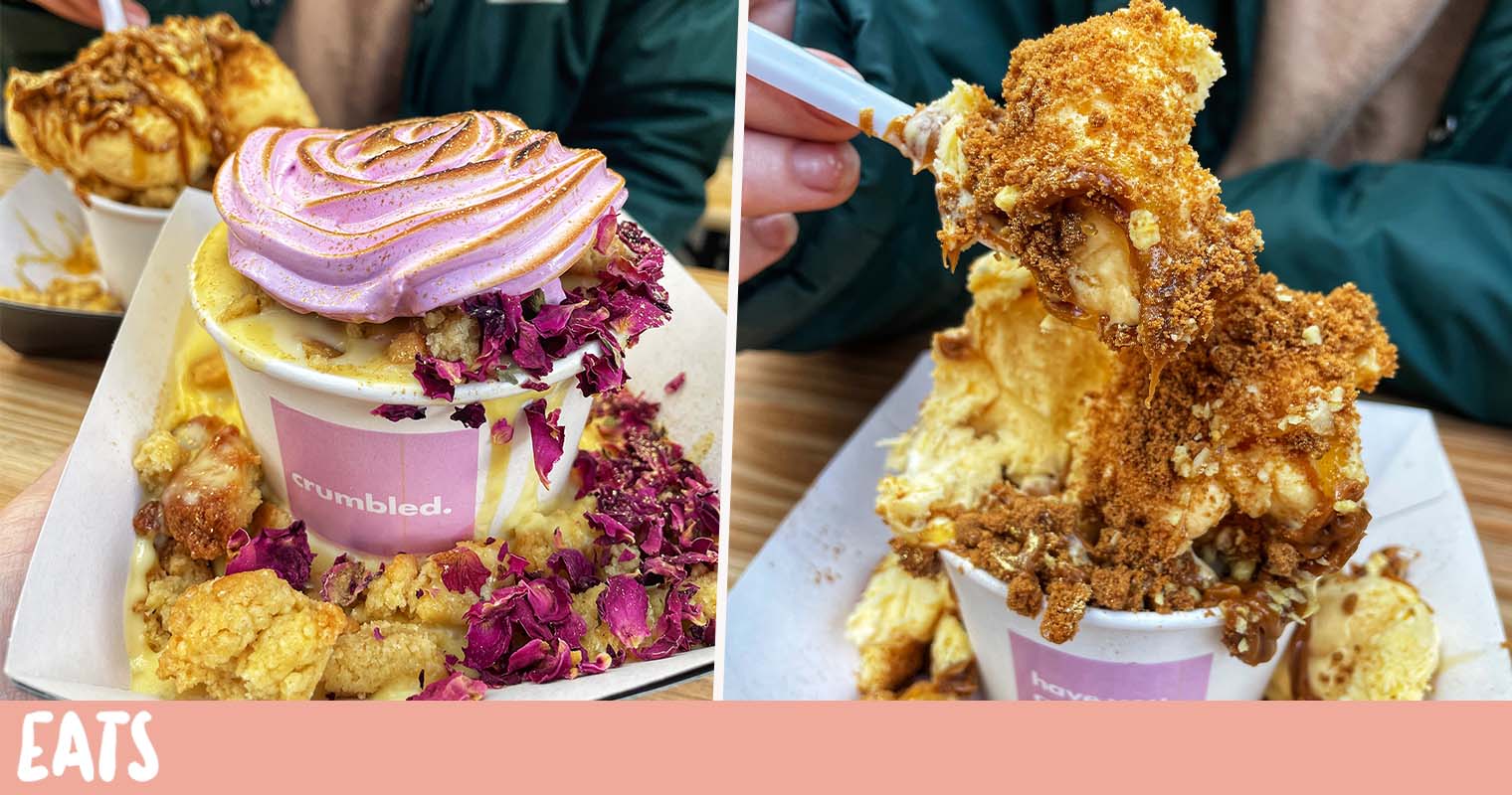 There's an apple crumble stall with unlimited custard under the ...