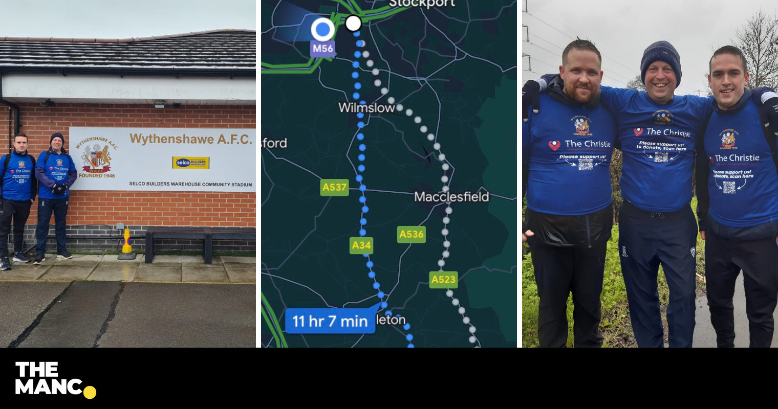 Wythenshawe Amateurs fans begin epic 35-mile charity walk to raise ...