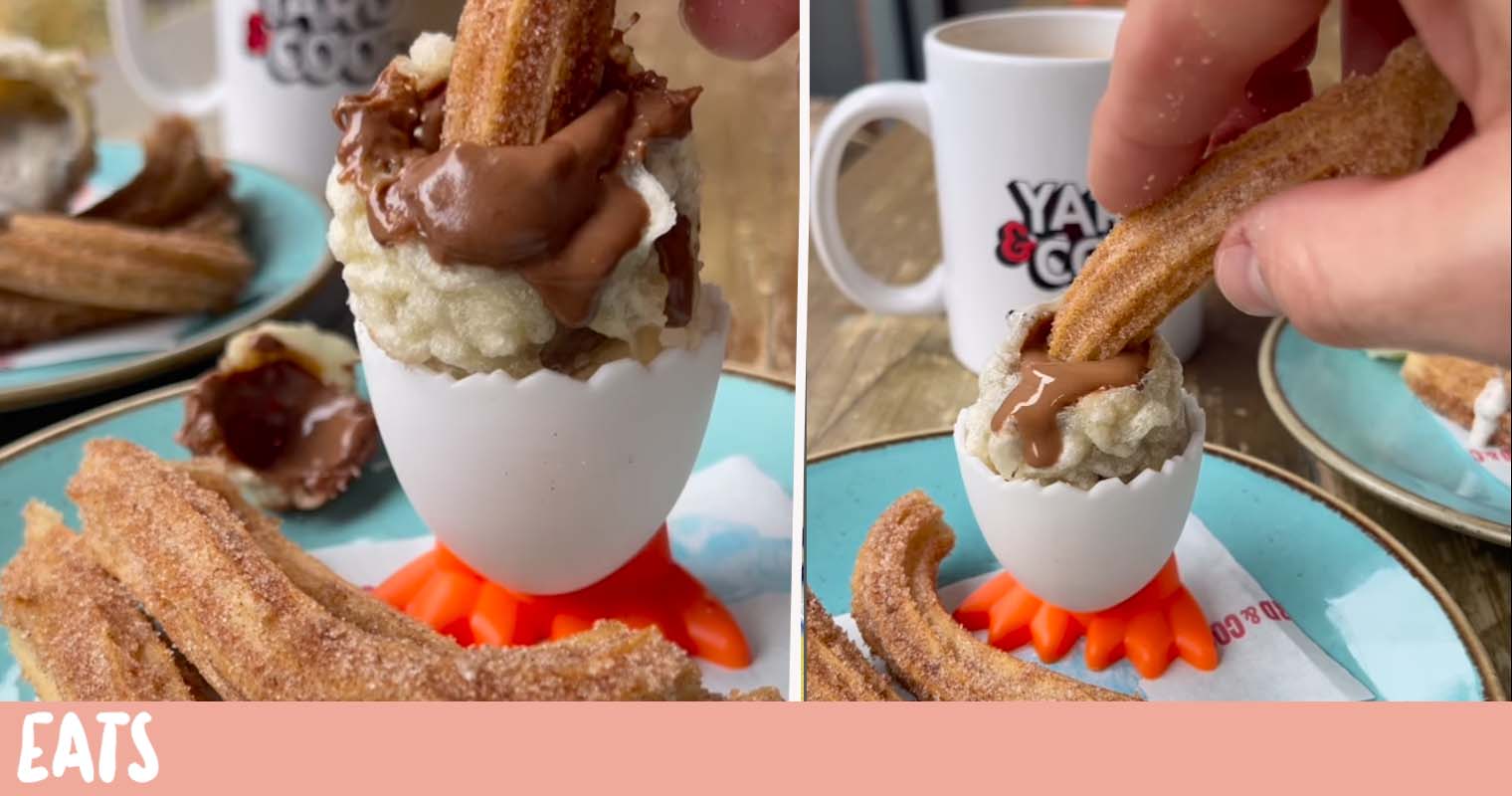 A Manchester restaurant is serving deep-fried chocolate eggs with soldiers