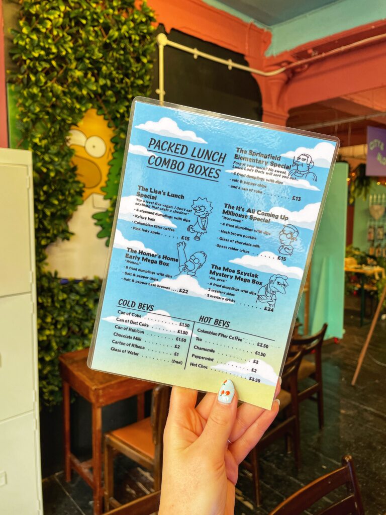 Inside the new Simpson's-themed cafe in Manchester