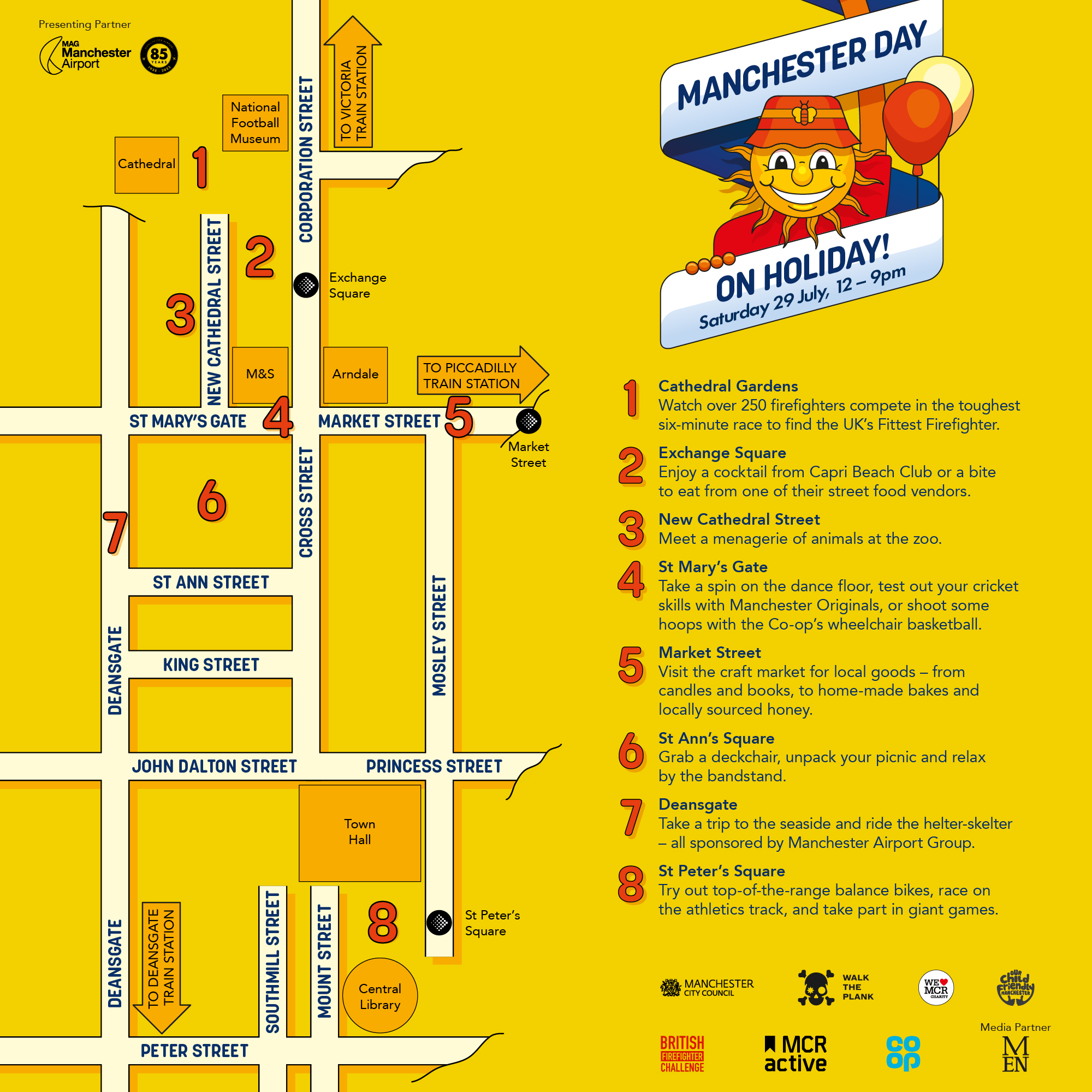 Everything happening for Manchester Day 2023 - a trip to the beach ...