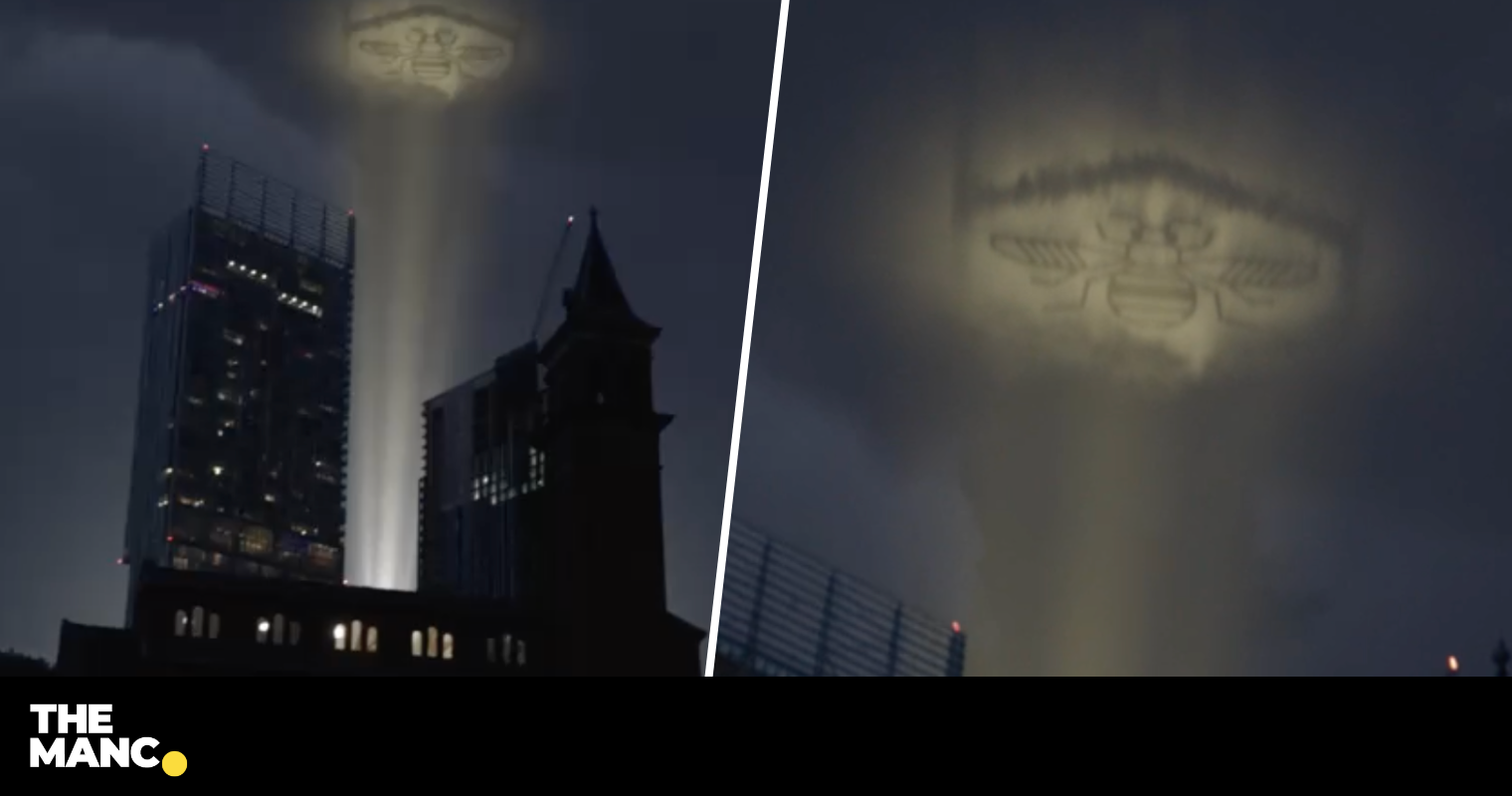 Explained - the Batman-style bee beam of light above Manchester