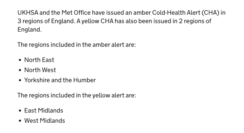 Amber heat-health warning issued as temperatures drop across the North ...