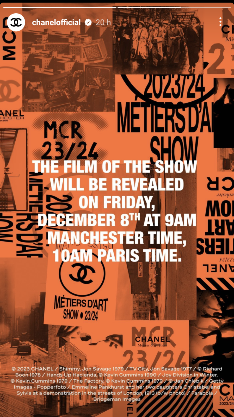 Chanel Manchester show - fashion house finally teases details