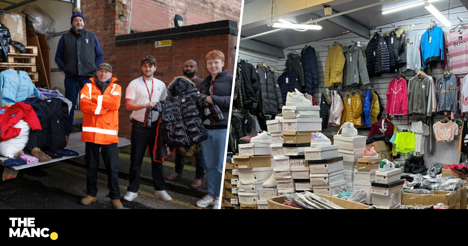 Police donate hundreds of seized counterfeit clothes to Manchester ...