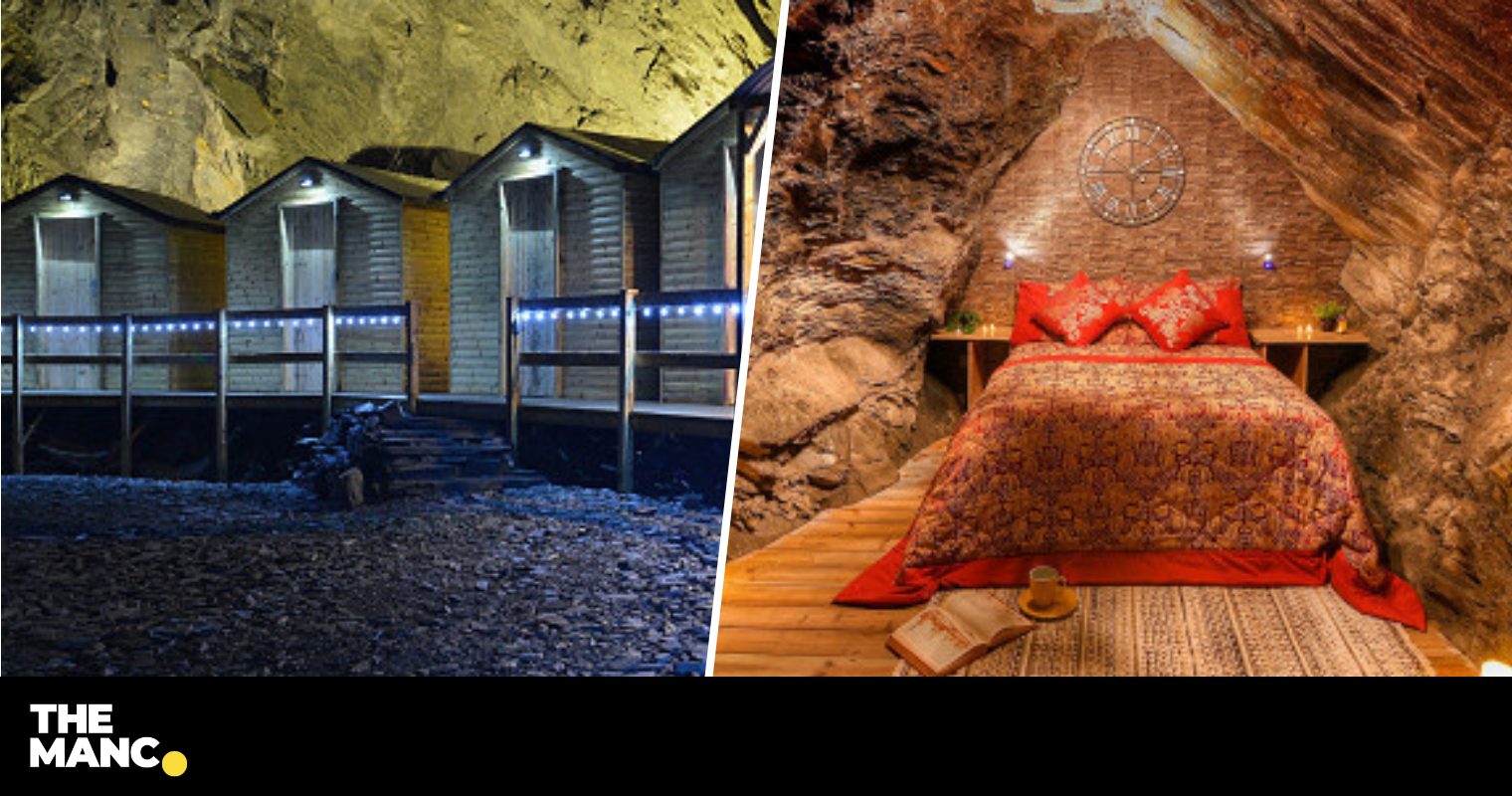 You can stay in a cosy cabin in a mine 1375 feet underground
