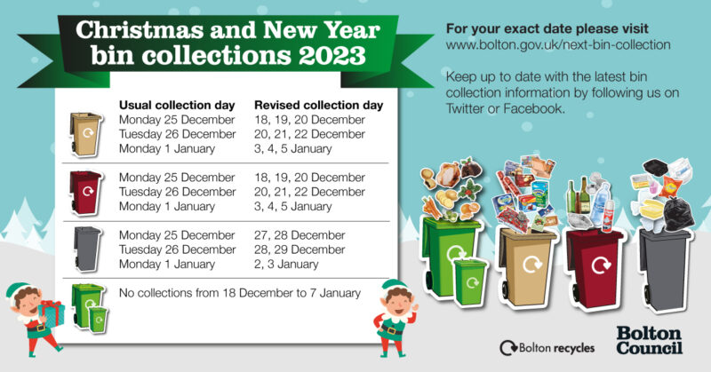 Christmas bin collection dates 2023 for every Greater Manchester ...
