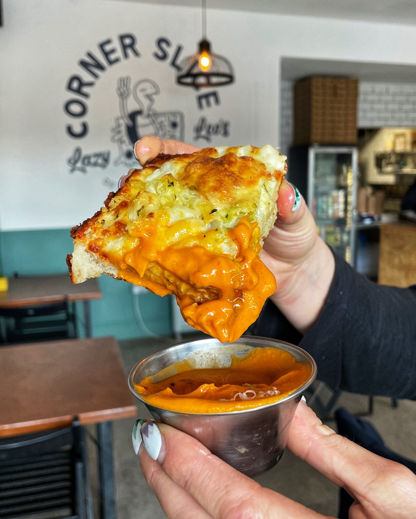 Corner Slice - the Failsworth pizzeria serving pasta on a pizza