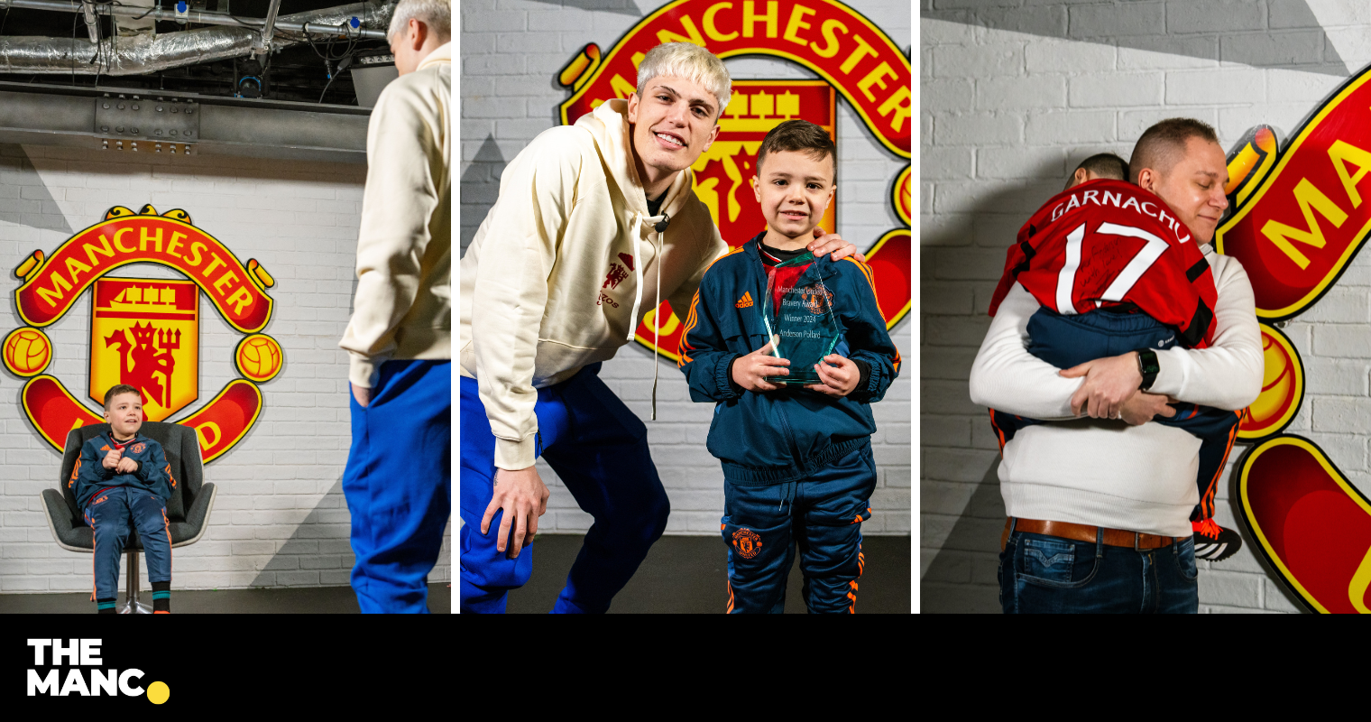 Young Garnacho superfan meets his hero and wins bravery award from Man ...