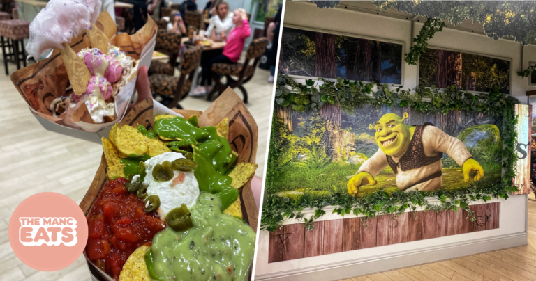 A new Shrek-themed cafe has opened in Primark in Manchester