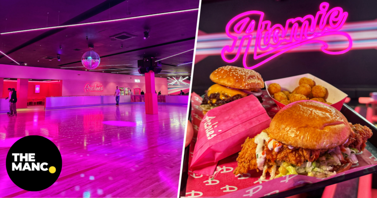 Inside Archie's Atomic as burger brand opens roller rink diner