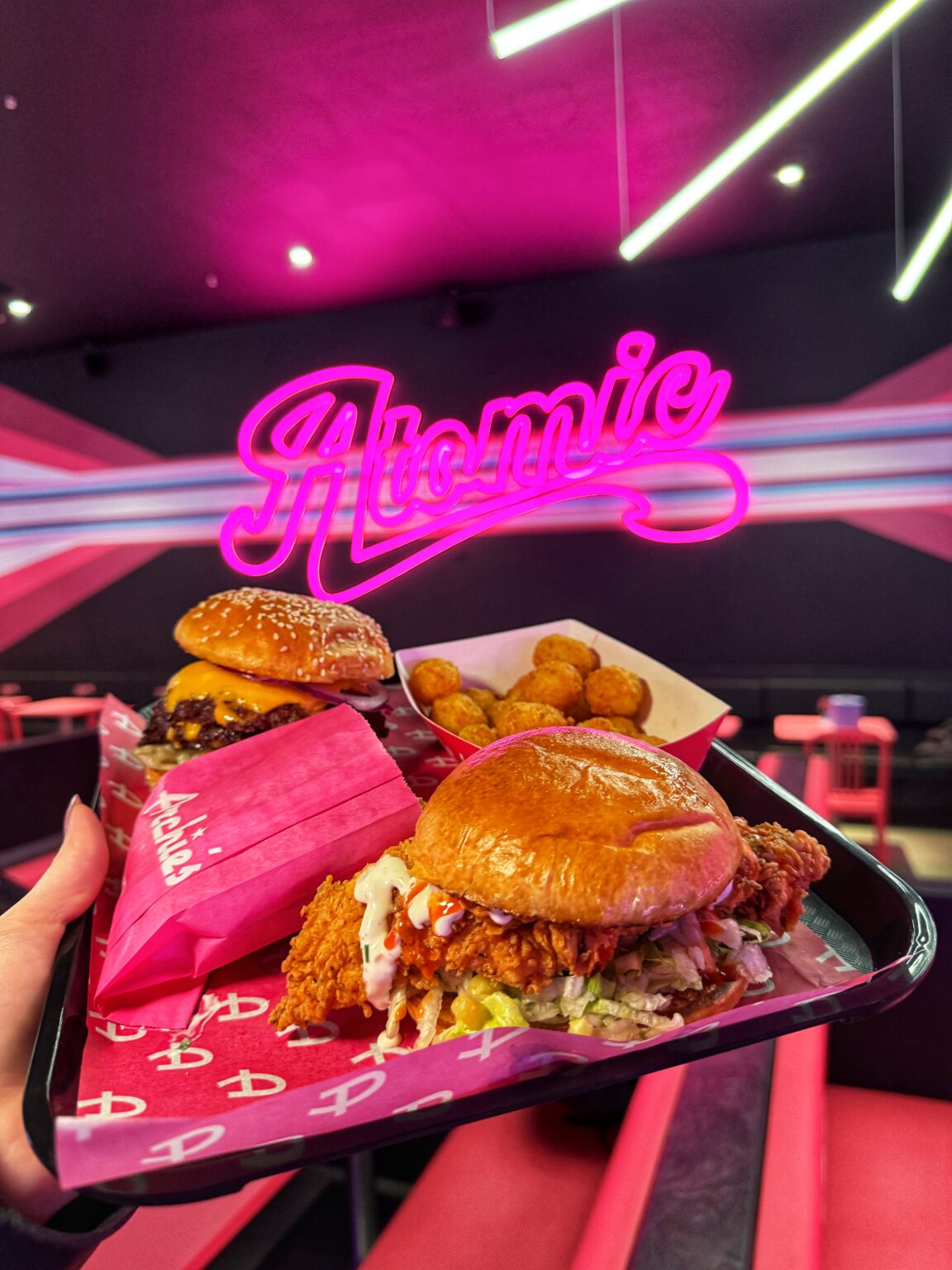 Inside Archie's Atomic as burger brand opens roller rink diner