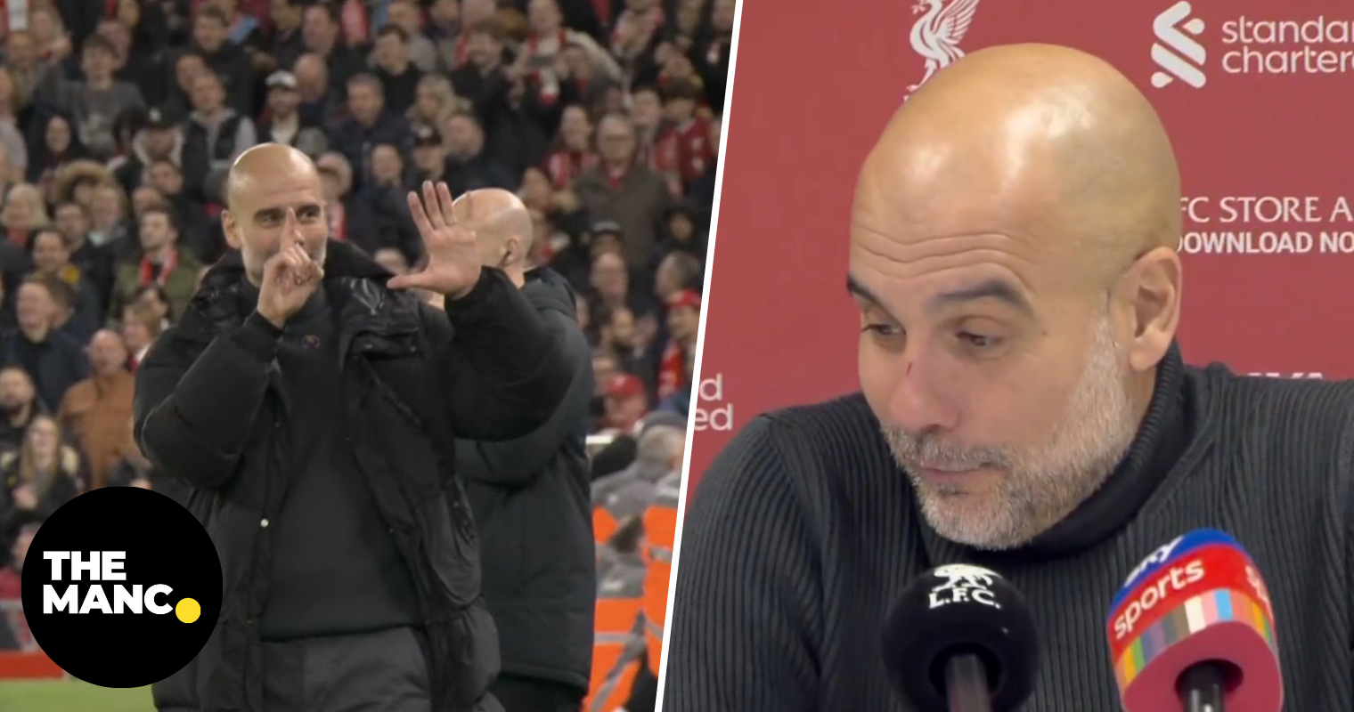 Pep hits back at Liverpool fans after 'sacked in the morning chants'