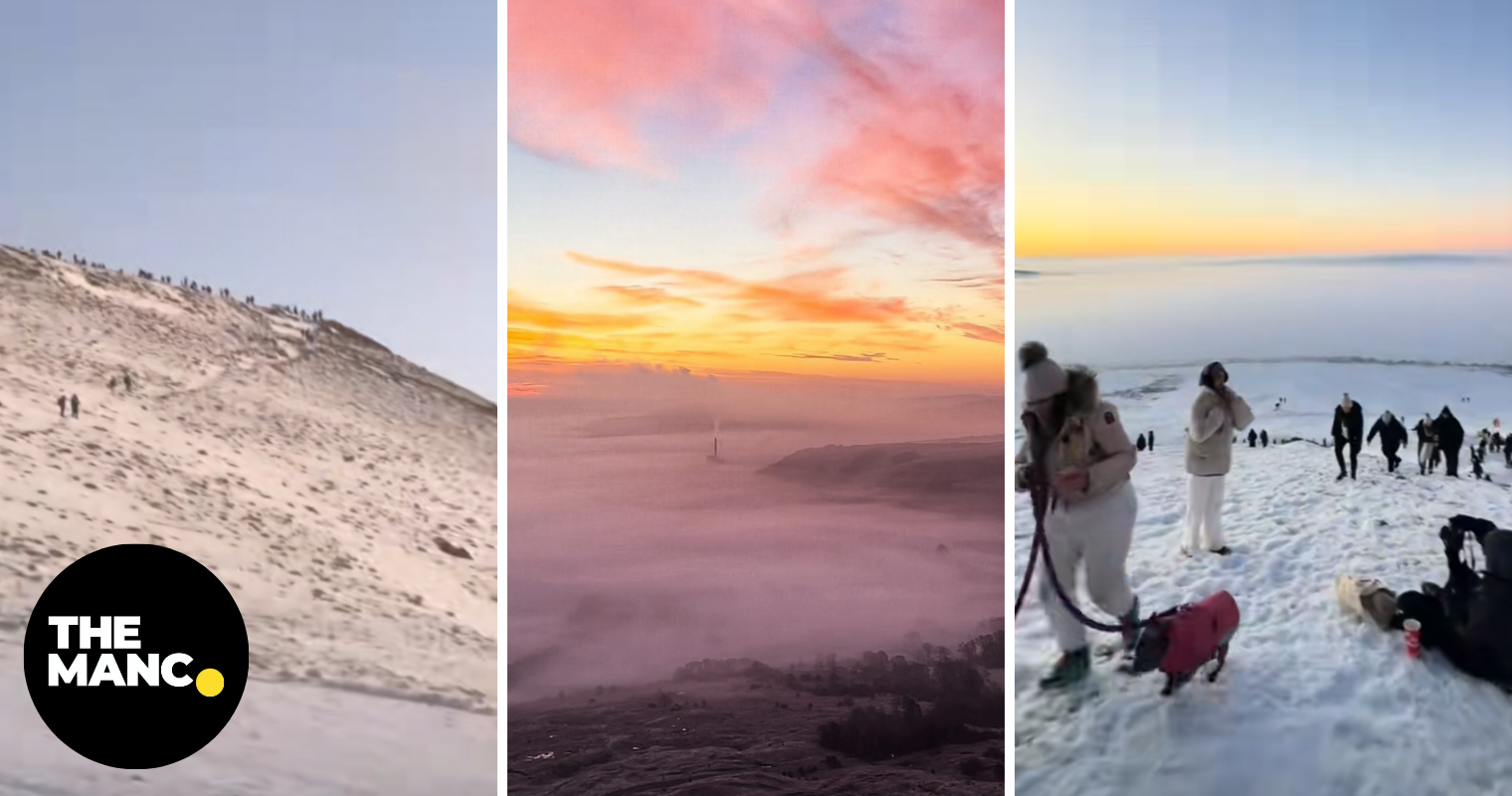 Mam Tor packed as people flock to viral Peak District sunrise spot