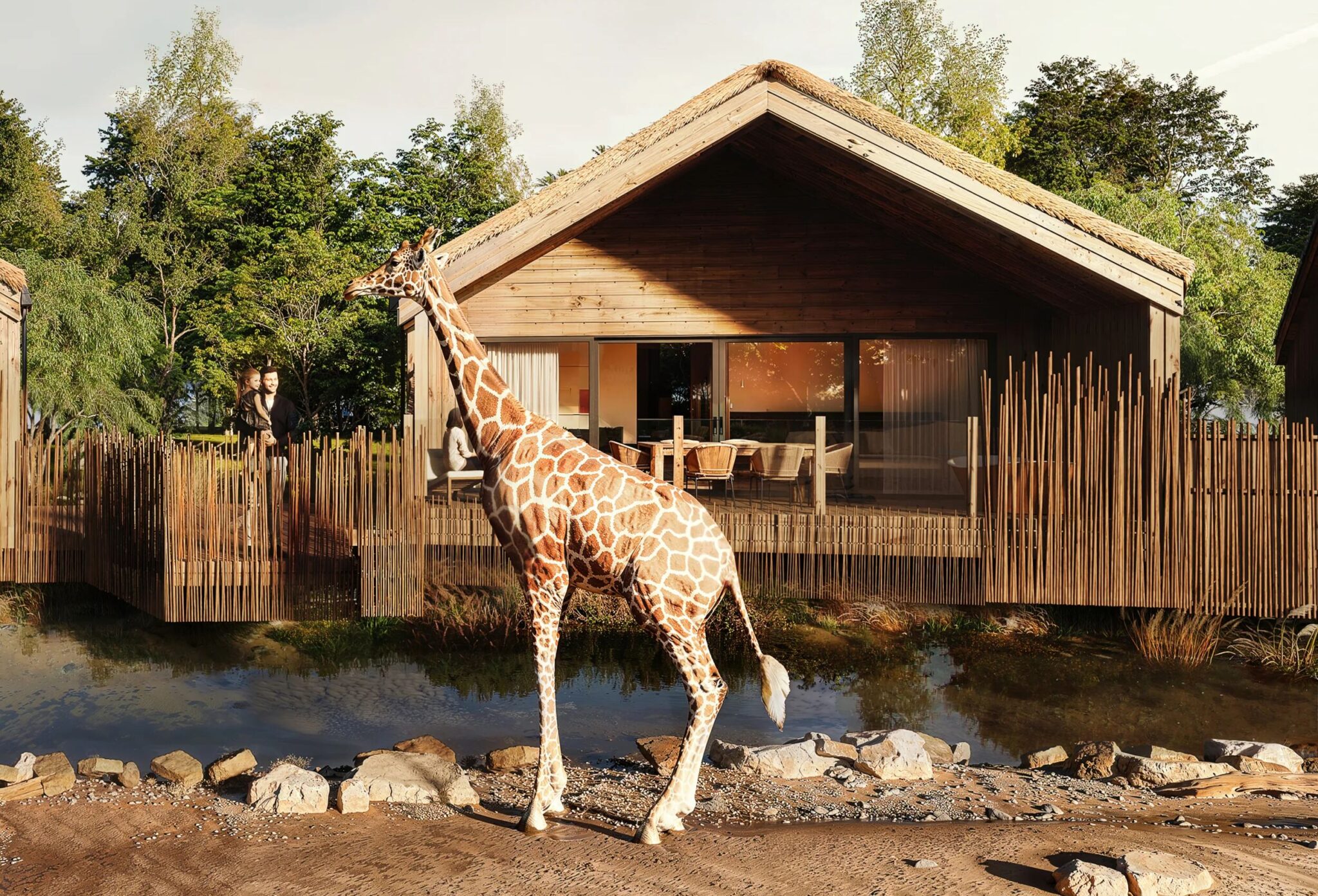 Chester Zoo releases images of its luxury safari-style lodges