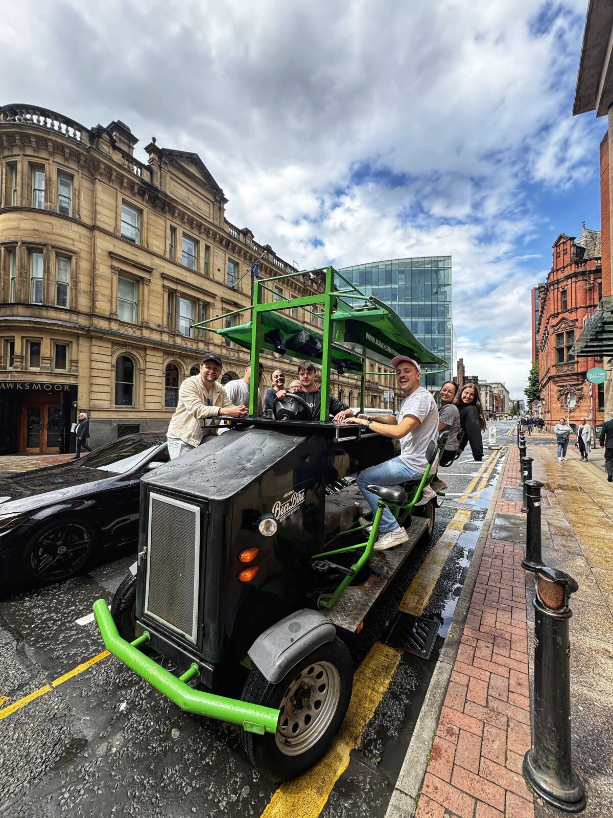 There's a 13-seat, BYO-beer bike you can ride around Manchester