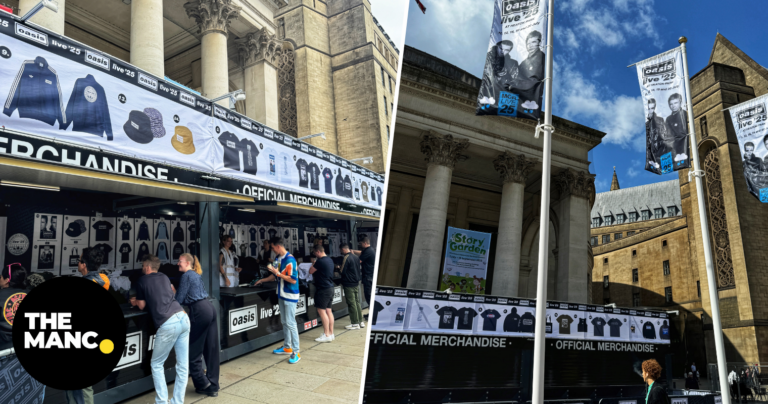 Oasis merch prices at flagship stand in Manchester city centre
