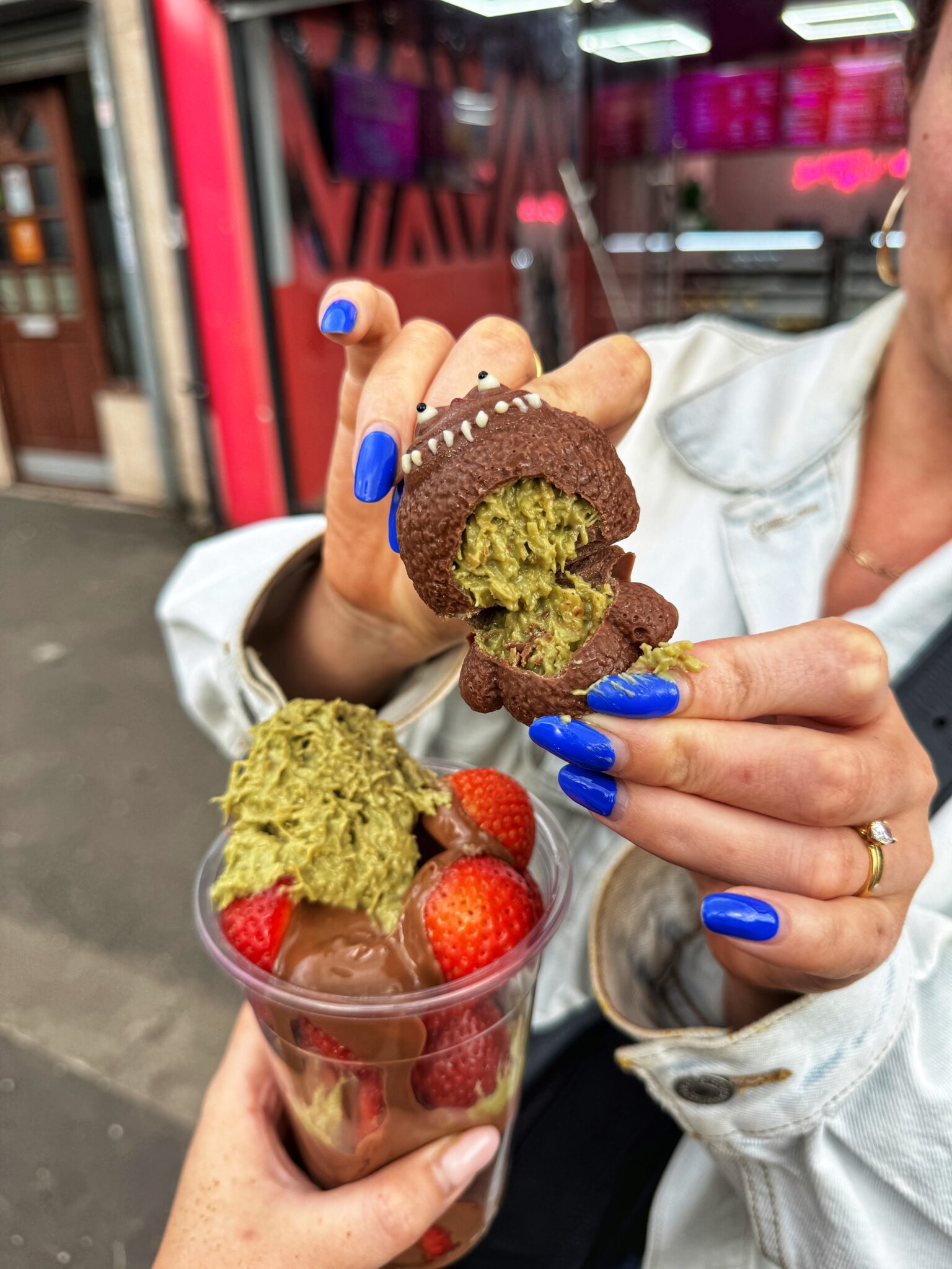 You can get Dubai pistachio Labubu chocolate strawberries now