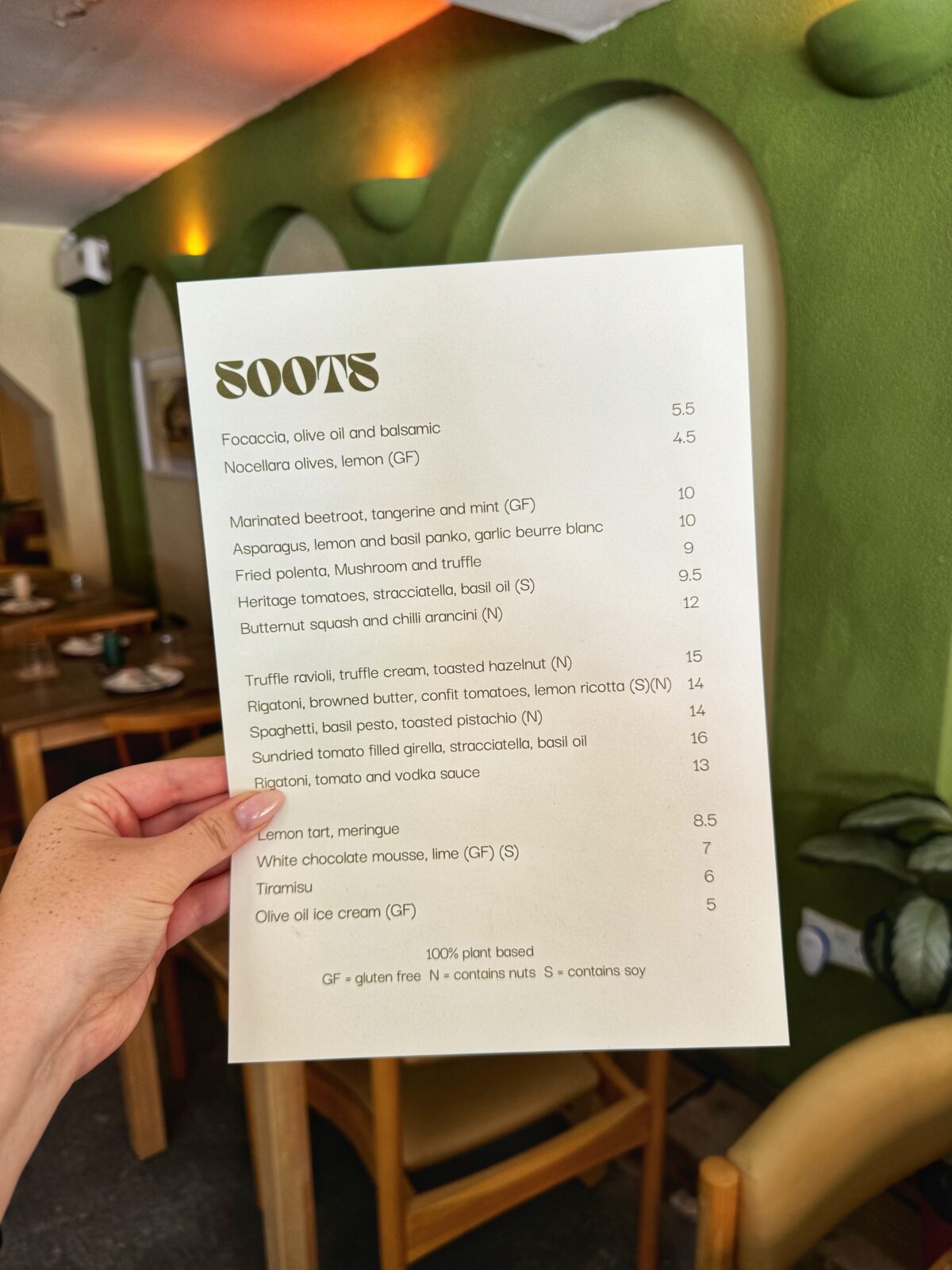 Inside Soots, the tiny new pasta restaurant in the Northern Quarter