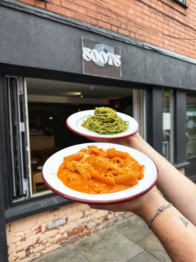 Inside Soots, the tiny new pasta restaurant in the Northern Quarter