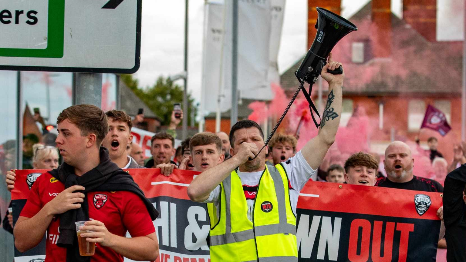 Stockport County drop green 25/26 third kit for grassroots funding