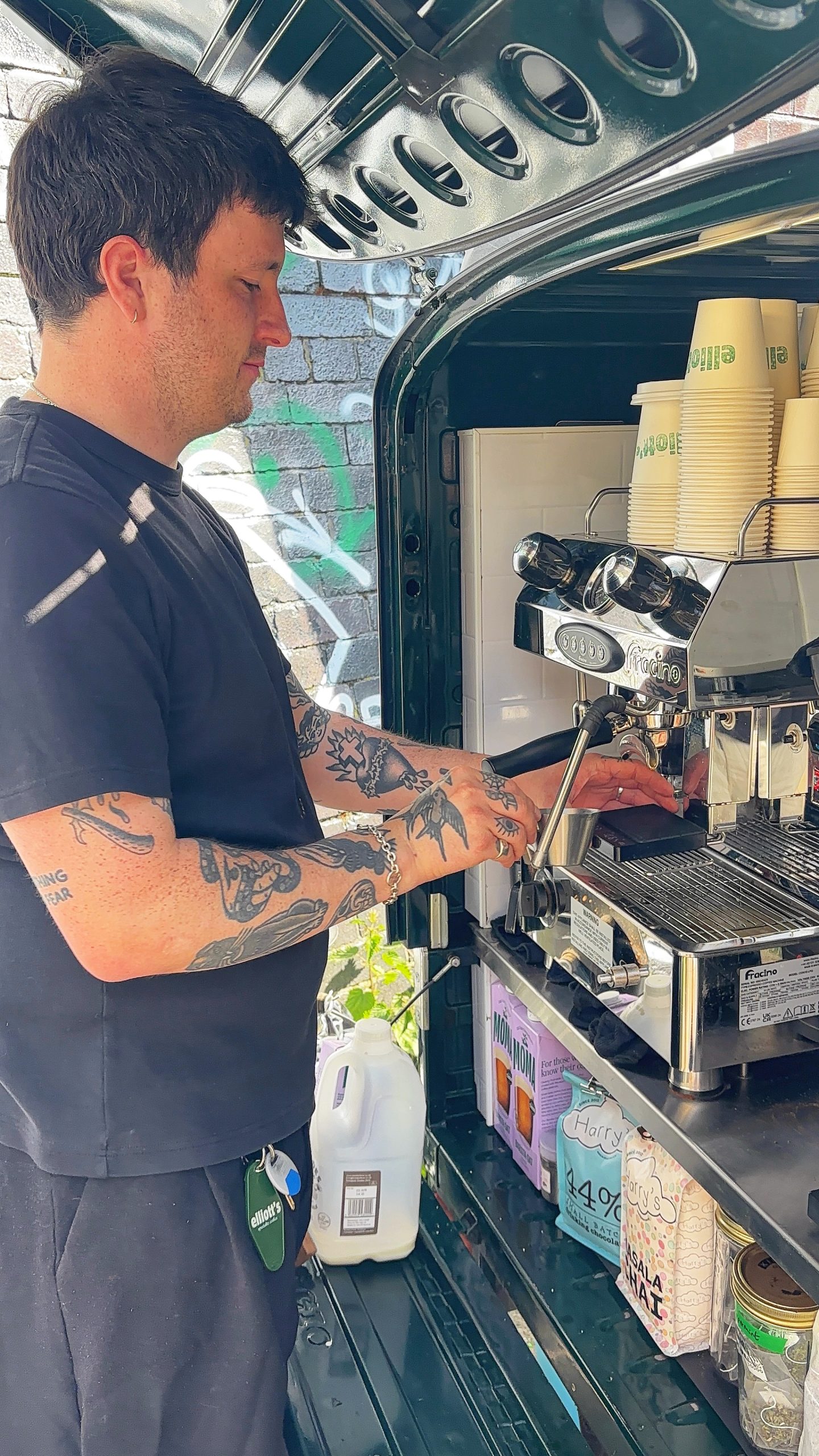 Elliot's: Cornbrook's coffee van making great brews from a tramline